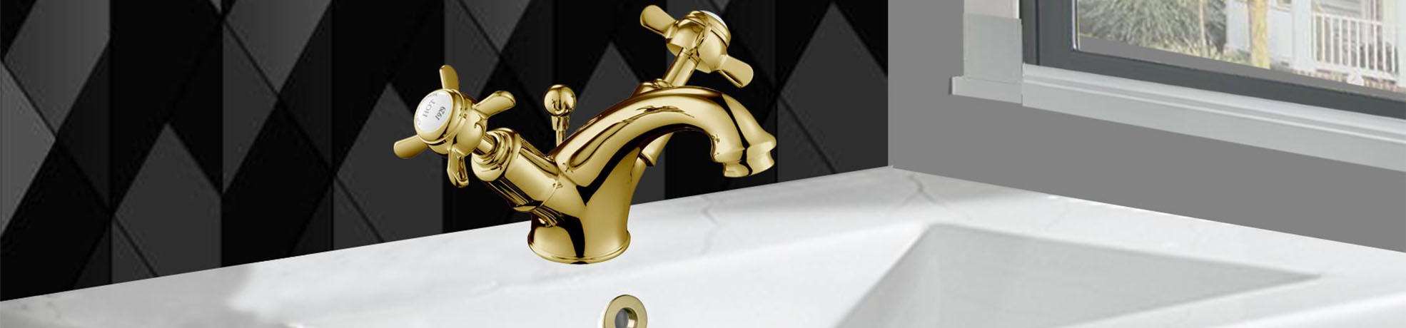 Traditional Gold Taps | Victorian-Style Bathroom Taps | Tapron