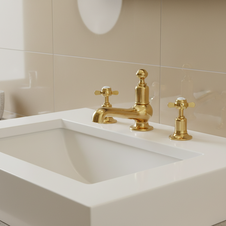 Gold Bathroom Fittings | The Gold Collection | tapron.co.uk