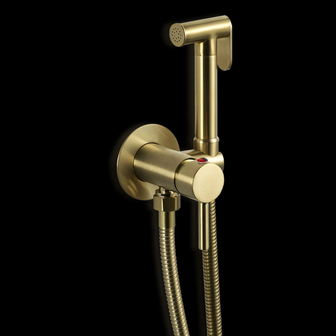 Douche Shower Kit | Gold Douche | Brushed Brass Douche Kit | Tapron UK