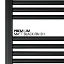 Black Bathroom Radiators | Matt Black Towel Rail | Tapron UK