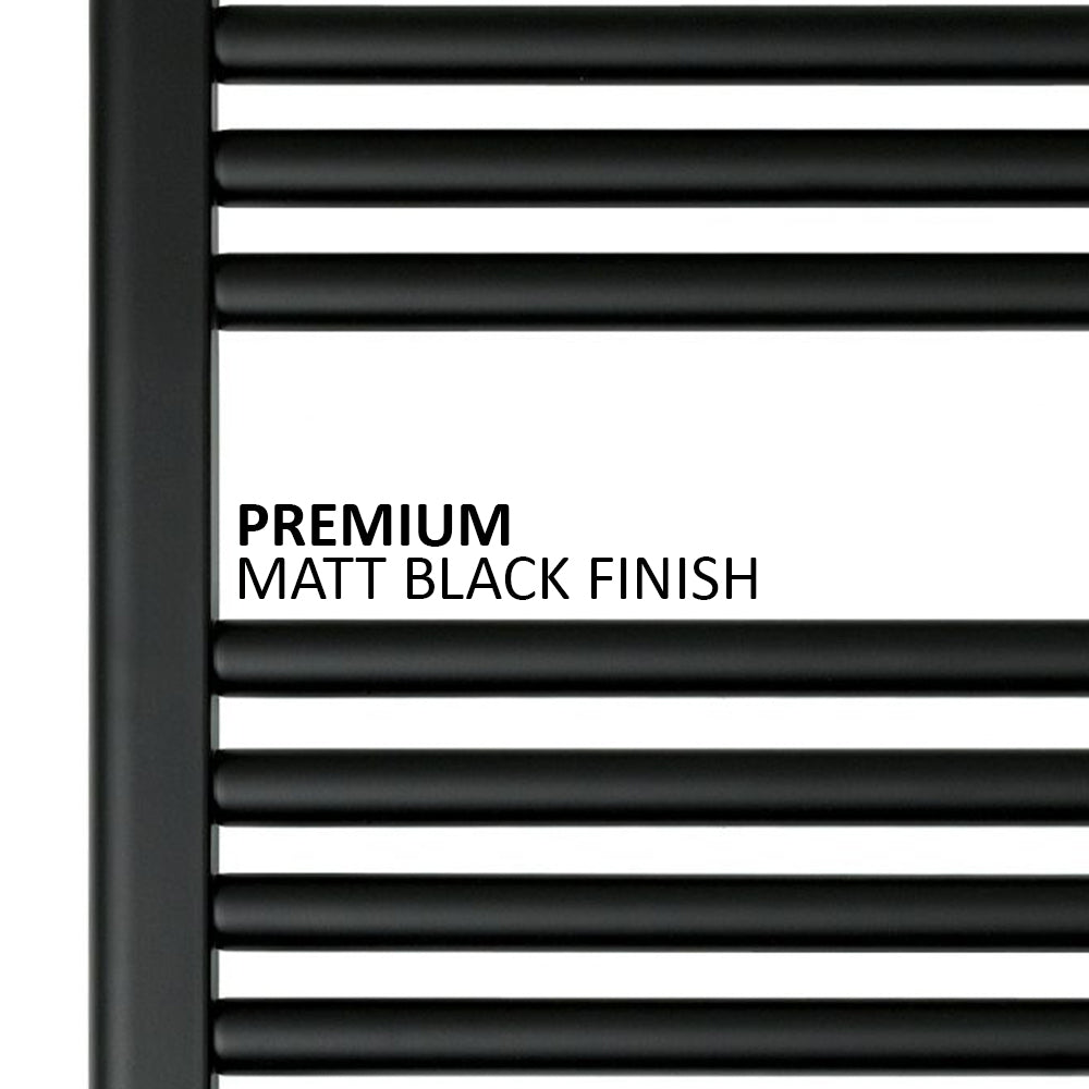 Black Bathroom Radiators | Matt Black Towel Rail | Tapron UK